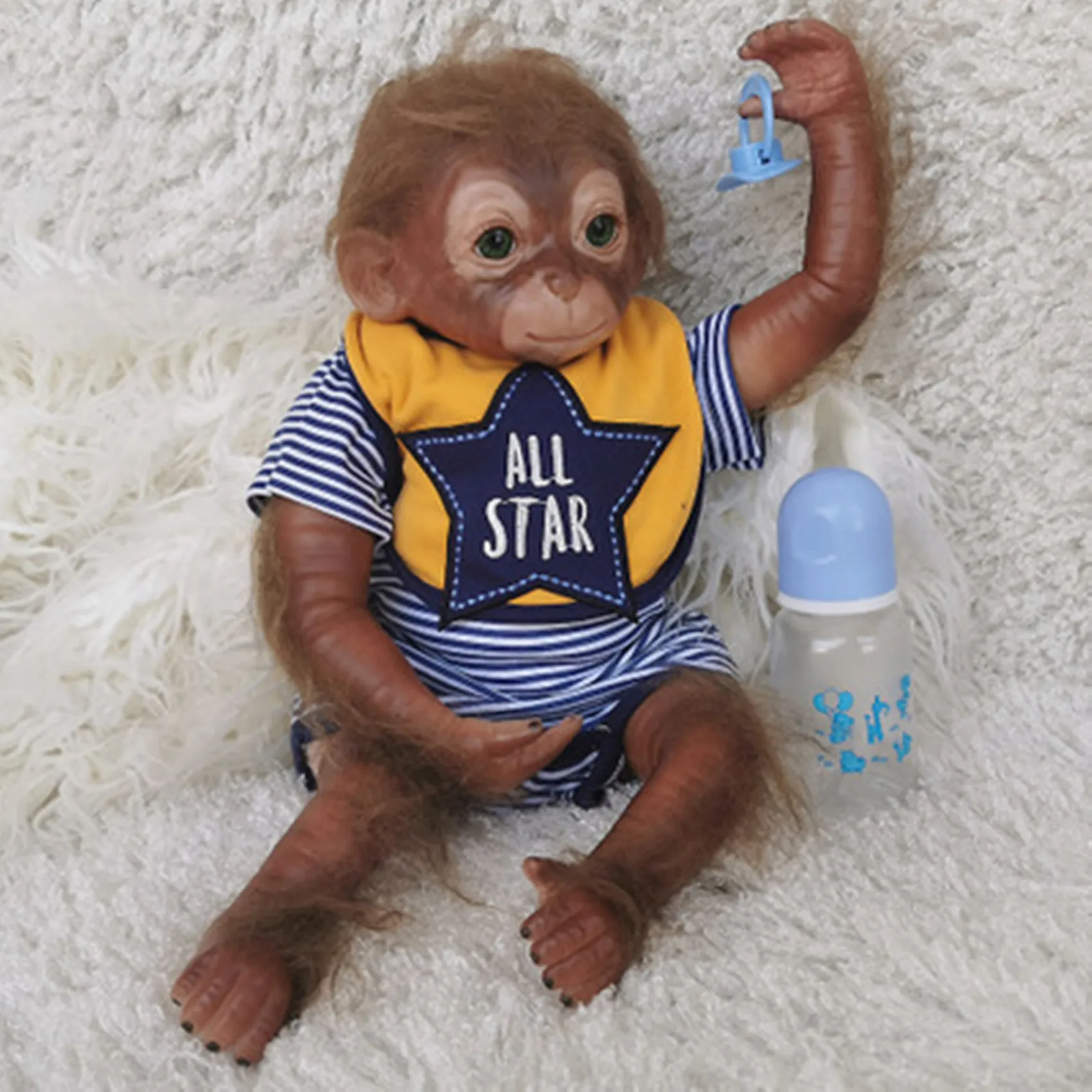 Monkey Realistic Reborn Lifelike | Baby Reborn Monkey Silicone | Reborn ...