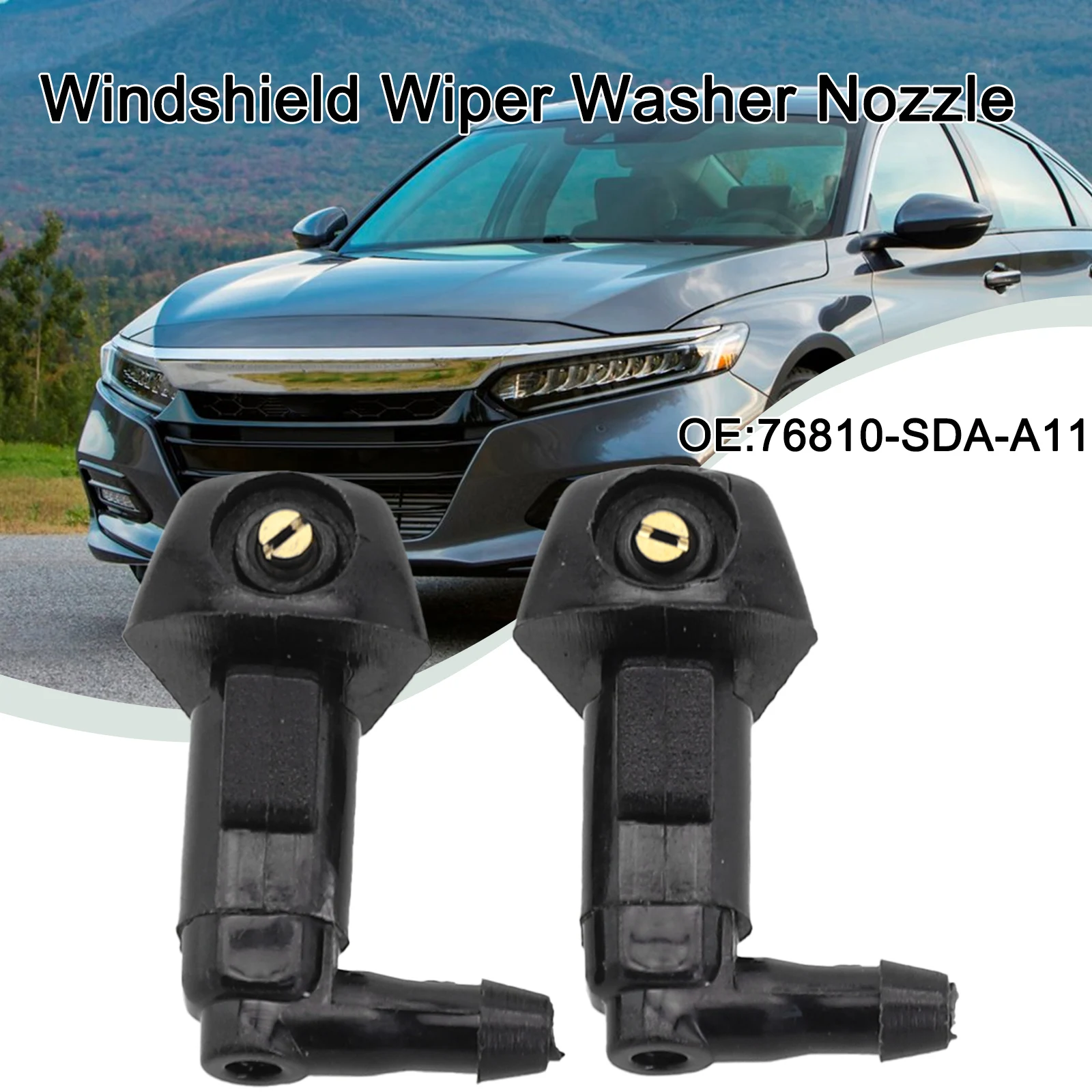 1-Pair-Car-Windshield-Wiper-Washer-Spray-Nozzles-Single-Hole-Windshield ...