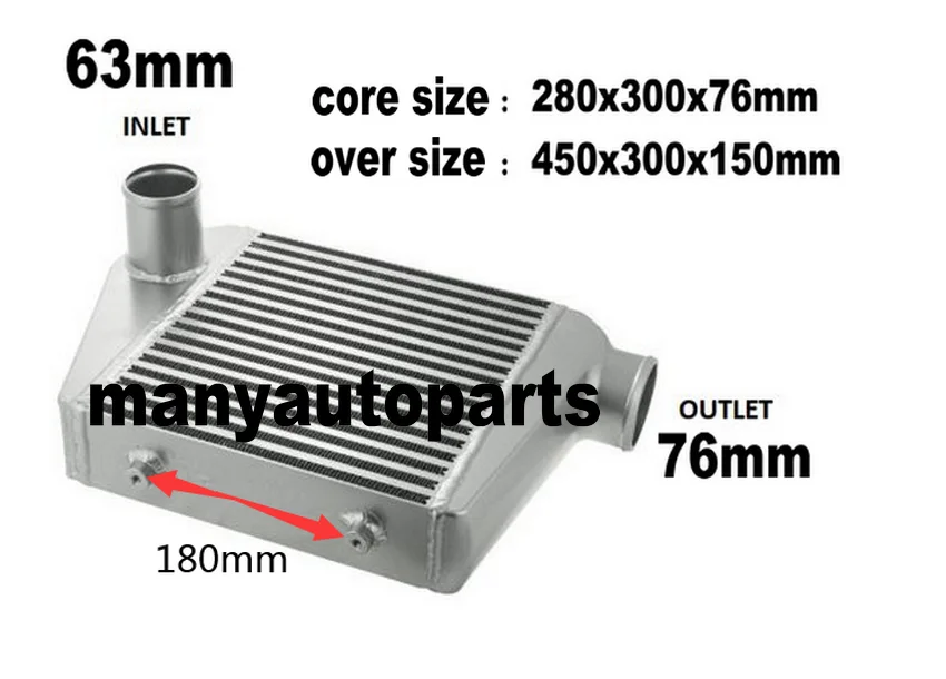 3-Inch-Aluminum-Intercooler-For-Toyota-Hilux-1KZ-TE-3-0L-2002-2005-2003 ...
