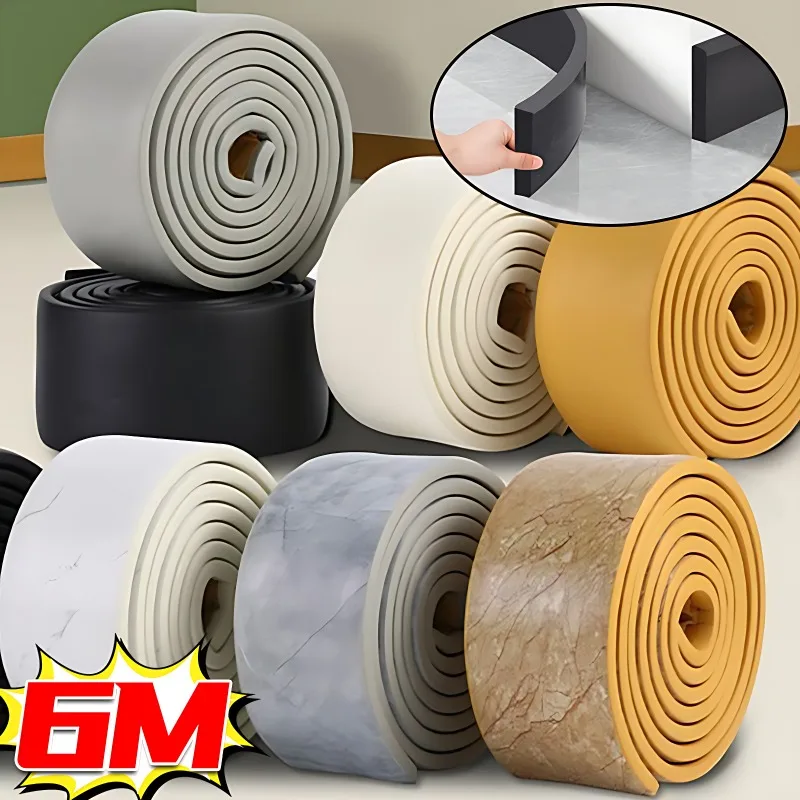 6-2M-Self-Adhesive-Skirting-Line-Waterproof-Enclosure-3D-Wall-Sticker ...