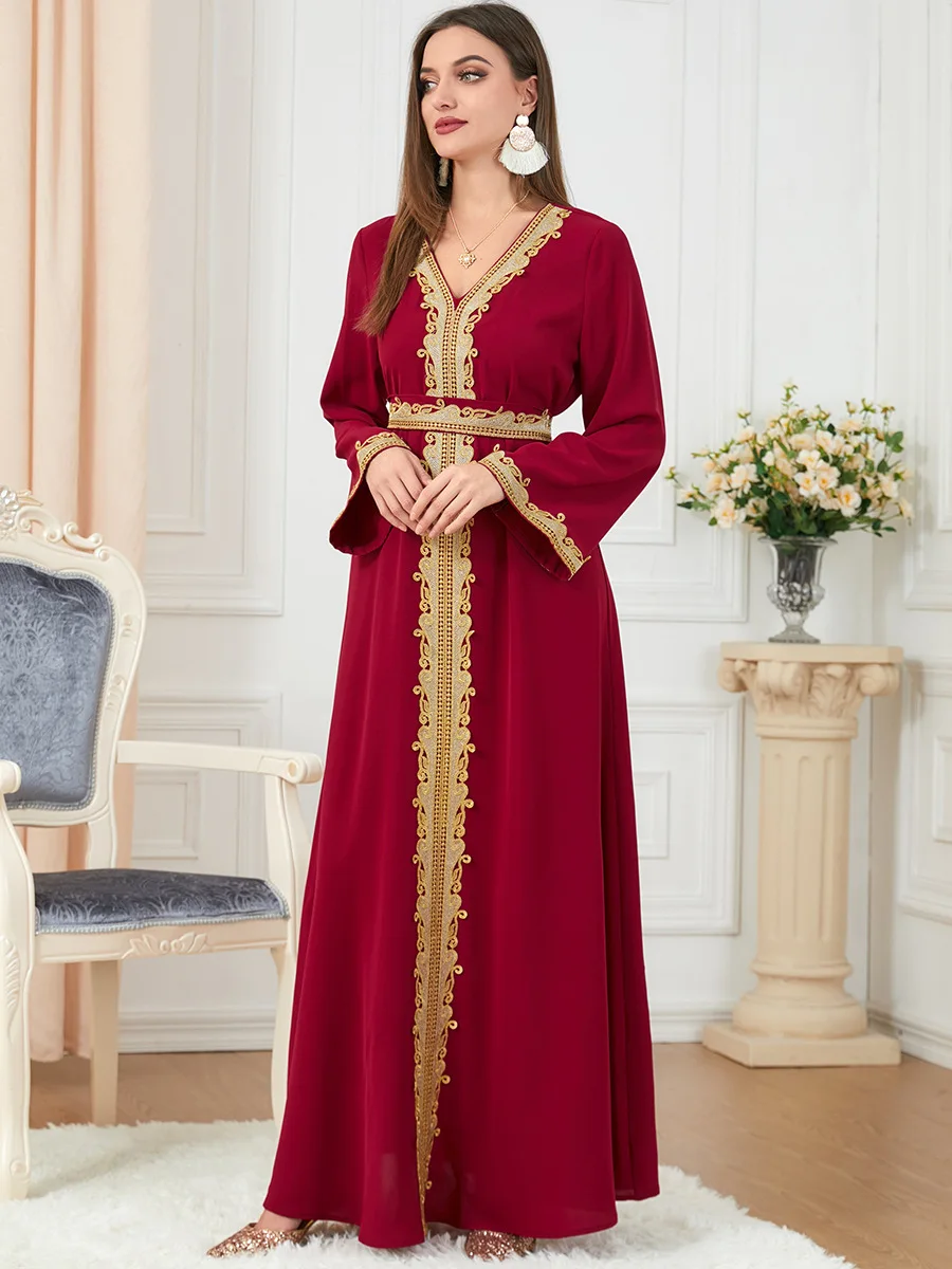 Arab-Morocco-Muslim-Dress-Abaya-Women-Embroidery-Maxi-Abayas-Dubai-Turkey-Islam-Kaftan-Longue ...