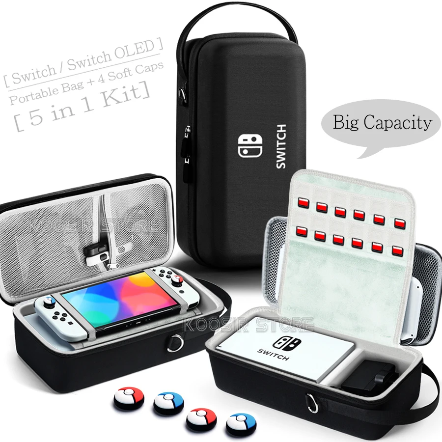 Nintend-Switch-Oxford-Cloth-Hard-Shell-Large-Capacity-Storage-Bag ...