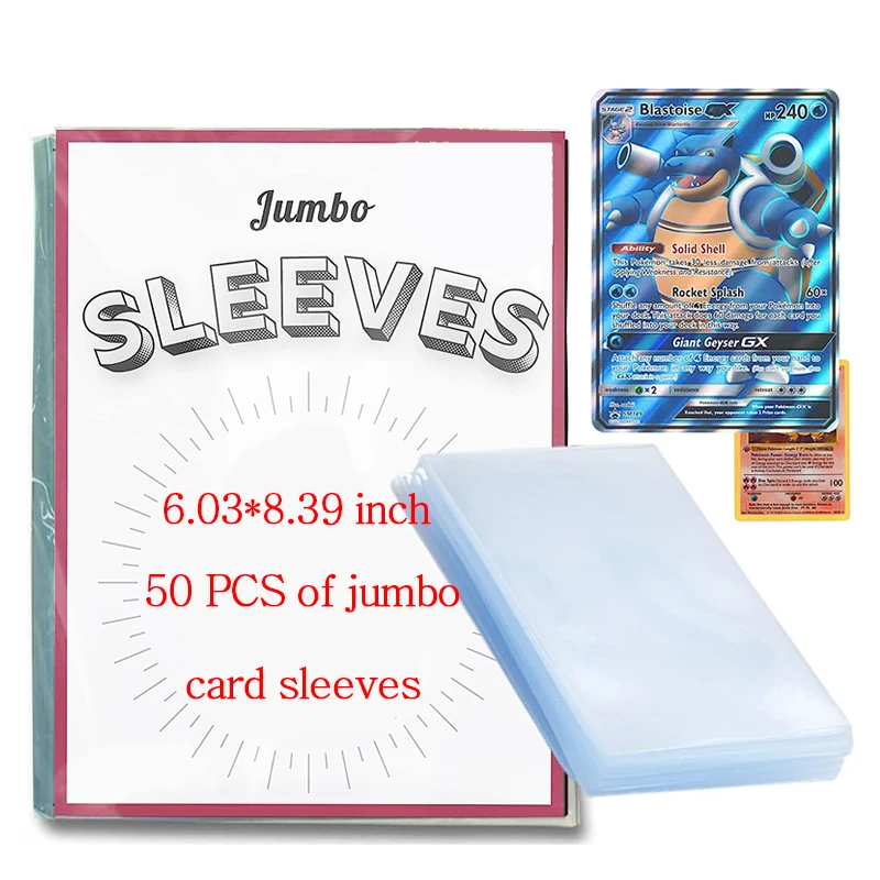 50PCS-Jumbo-Cards-Sleeves-For-15-21cm-Big-Size-Vmax-Vstar-Oversized ...