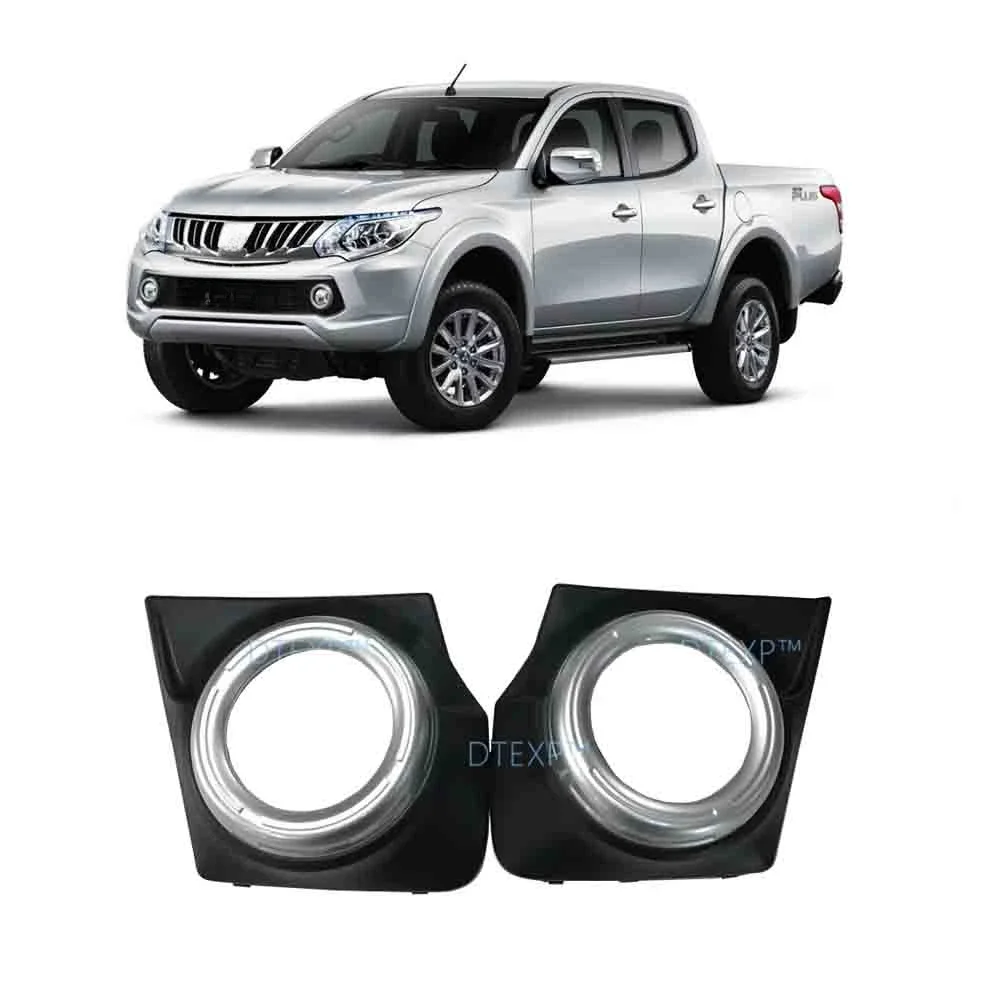 1 or 2 Pcs Front Fog Lamp Cover for L200 2014-2018 Front Fog Light ...