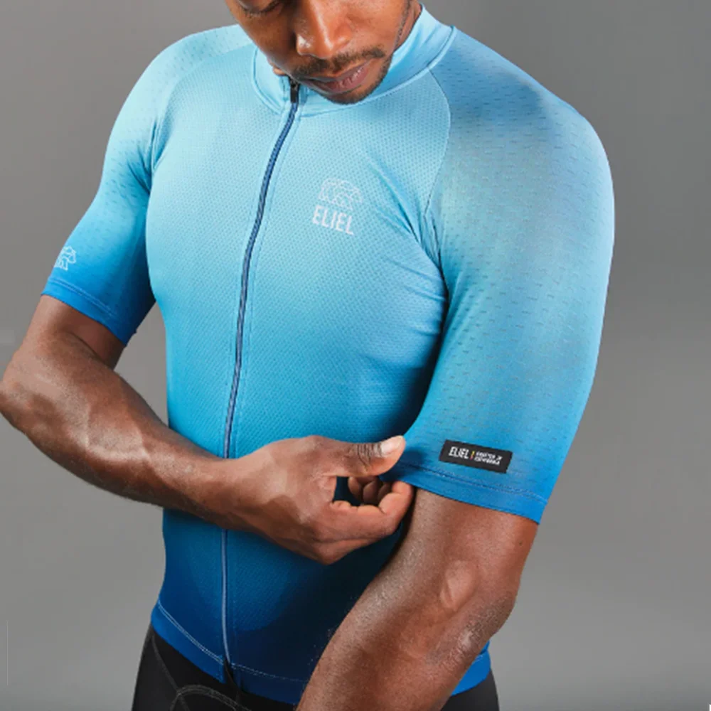 ELIEL cycling jersey summer shorts sleeves shirts men outdoor bike clothing maillot ciclismo ...