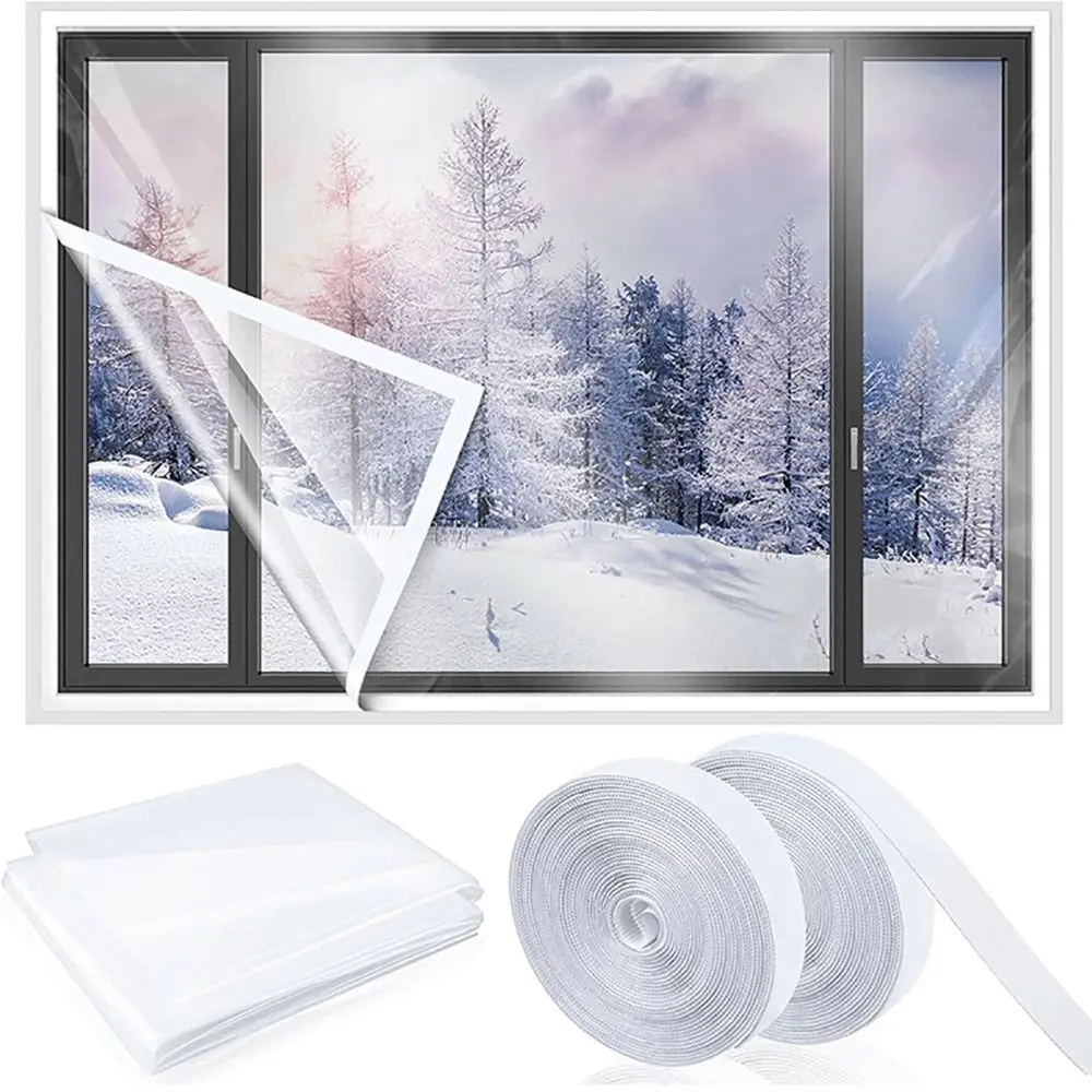 Reusable-Window-Insulation-Kit-Accessories-Waterproof-Cuttable-Winter ...