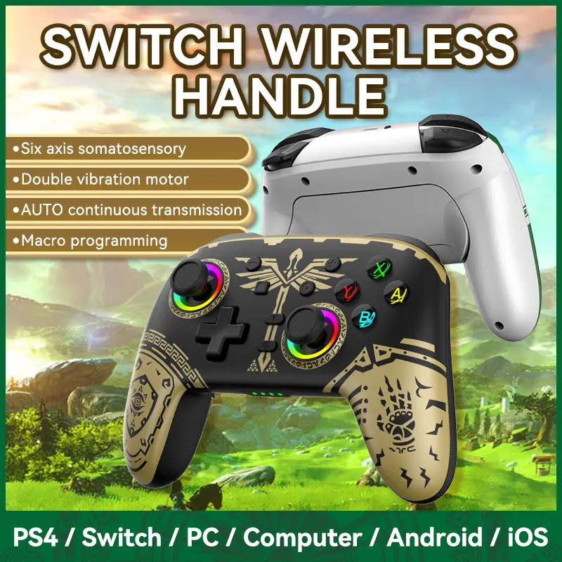 Wireless-Gamepad-For-Switch-Switch-oled-Pro-Controller-Six-Axis-Motor ...