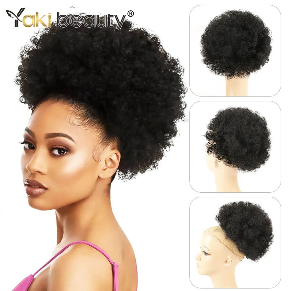 Synthetic-Afro-Puff-Chignon-Ponytail-Small-To-Big-Kinky-Curly ...