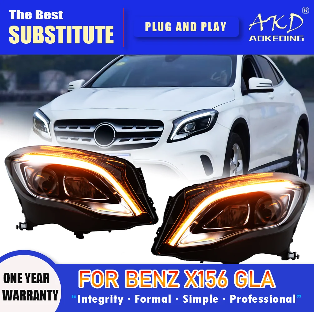 AKD-Head-Lamp-for-Benz-GLA-X156-LED-Headlight-2015-2019-Headlights ...