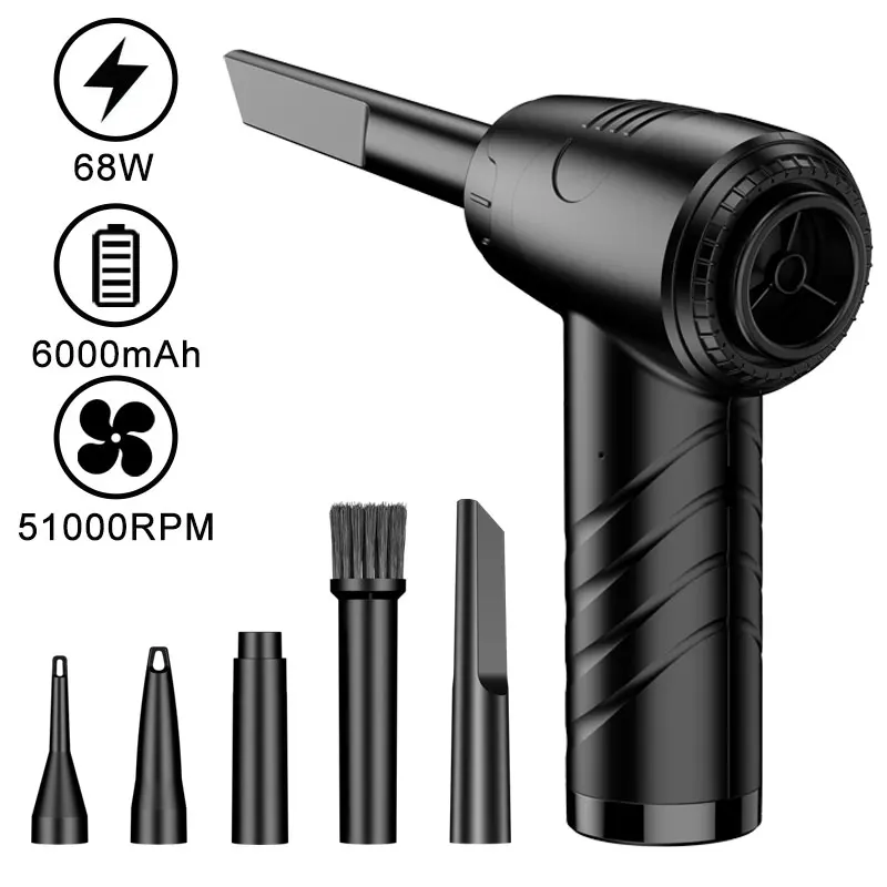 TISHRIC-Wireless-Electric-Air-Duster-PC-Air-Blower-Cleaning-51000-RPM ...