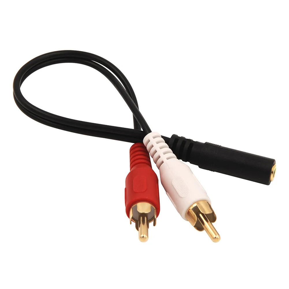 Premium-Quality-Interface-Converter-2-Pack-3-5mm-Audio-to-2-RCA-Cable-1 ...
