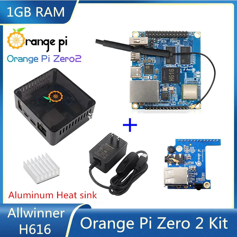 Orange-Pi-Zero-2-Optional-Power-Supply-And-Case-Single-Board-Kit ...