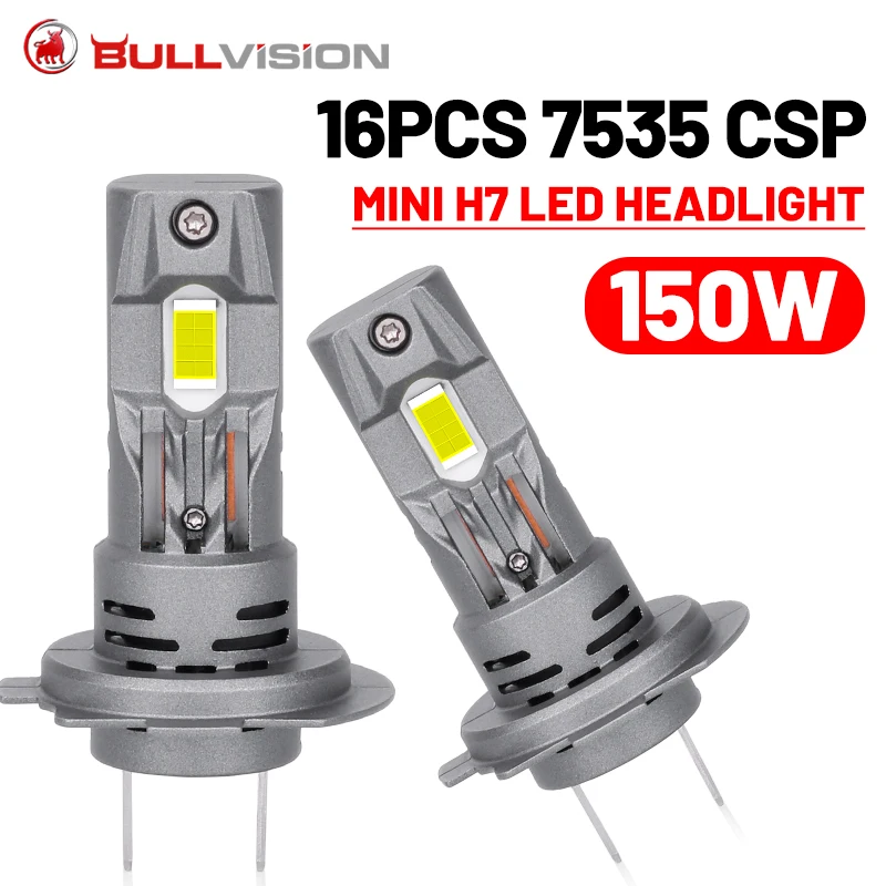 Bullvision-2PCS-H7-LED-Headlight-Bulb-Kits-30000LM-150W-Turbo-7535-CSP ...