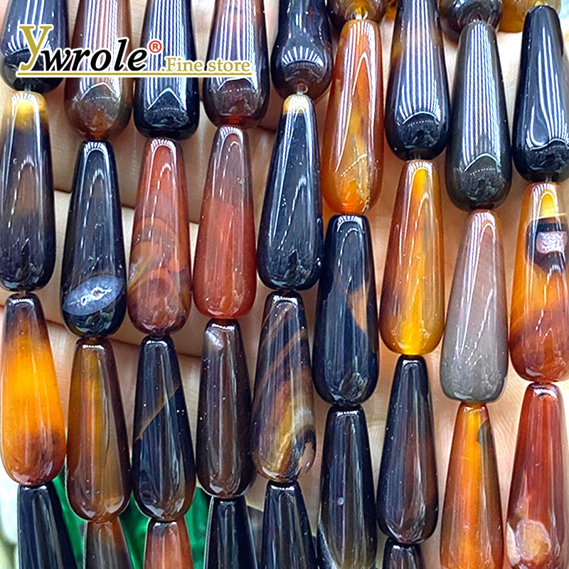 Water Drop 10x28MM Natural Stone Dream Agate Loose Spacer Beads for ...