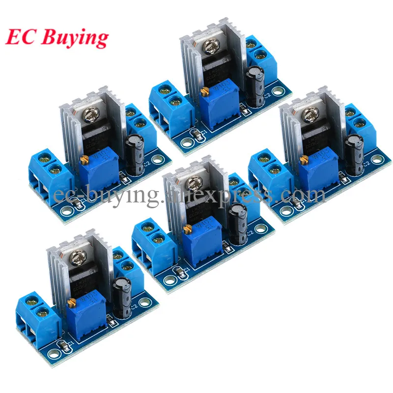 DC Power Step Down (Buck) Voltage Regulators LM317 DC-DC Buck Converter ...