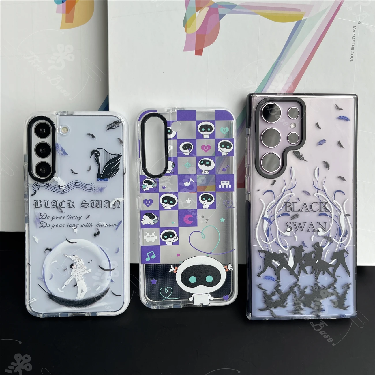 Phone-case-BlackSwan-Jk-Jin-Jimin-For-Samsung-galaxy-S24ULTRA-S23-S23FE ...