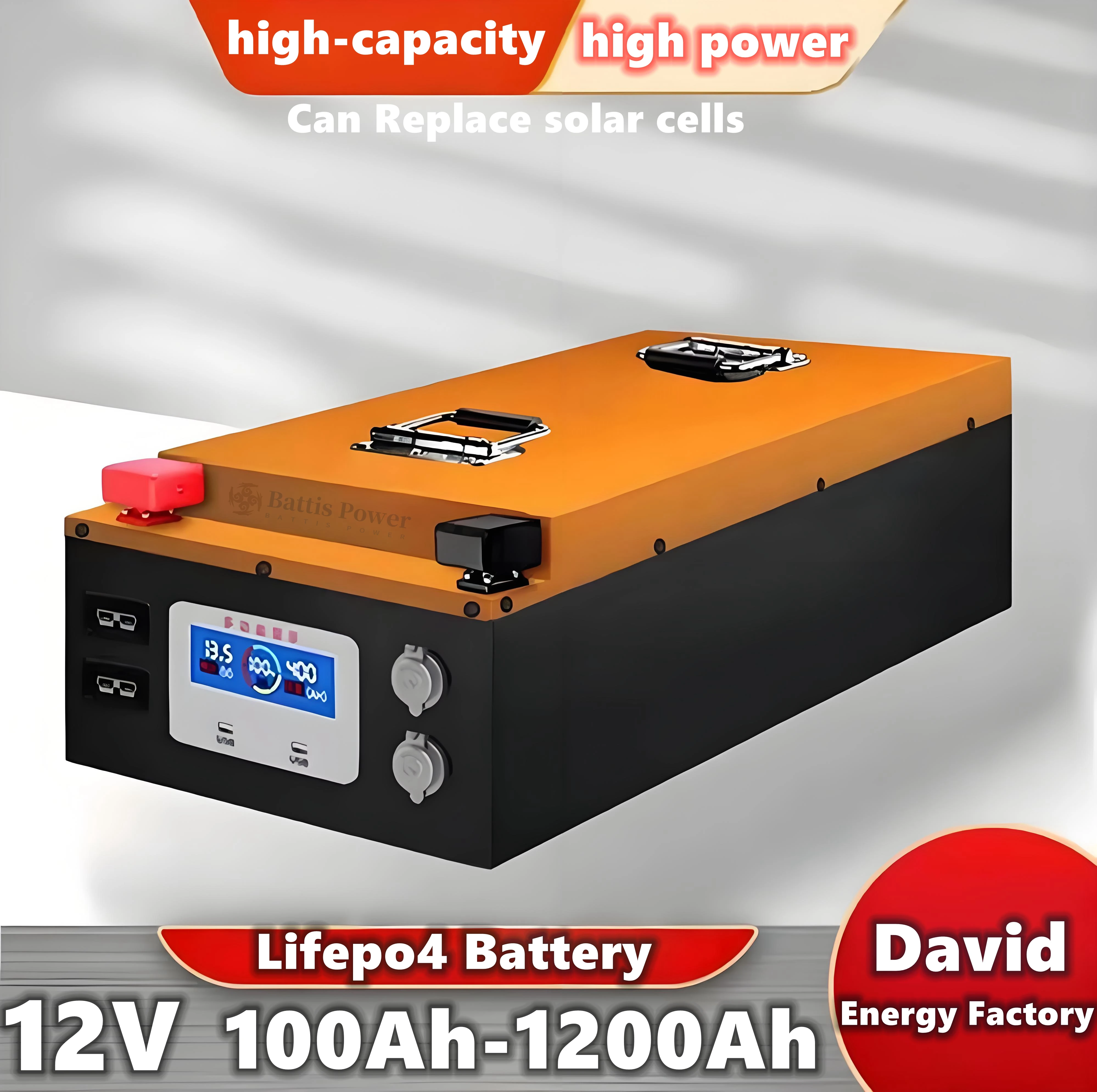 12v lifepo battery 200ah 12v batterie 600 ah 1200ah large capacity ...