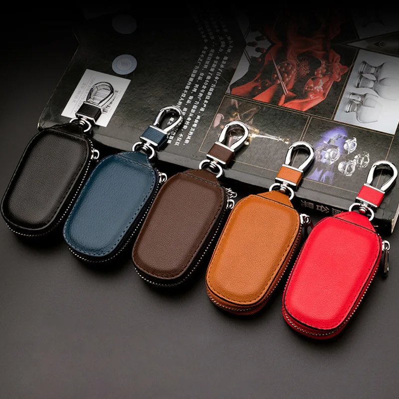 New-Men-Leather-Car-Key-Wallets-Keys-Organizer-Key-Holder-Key-Ring ...