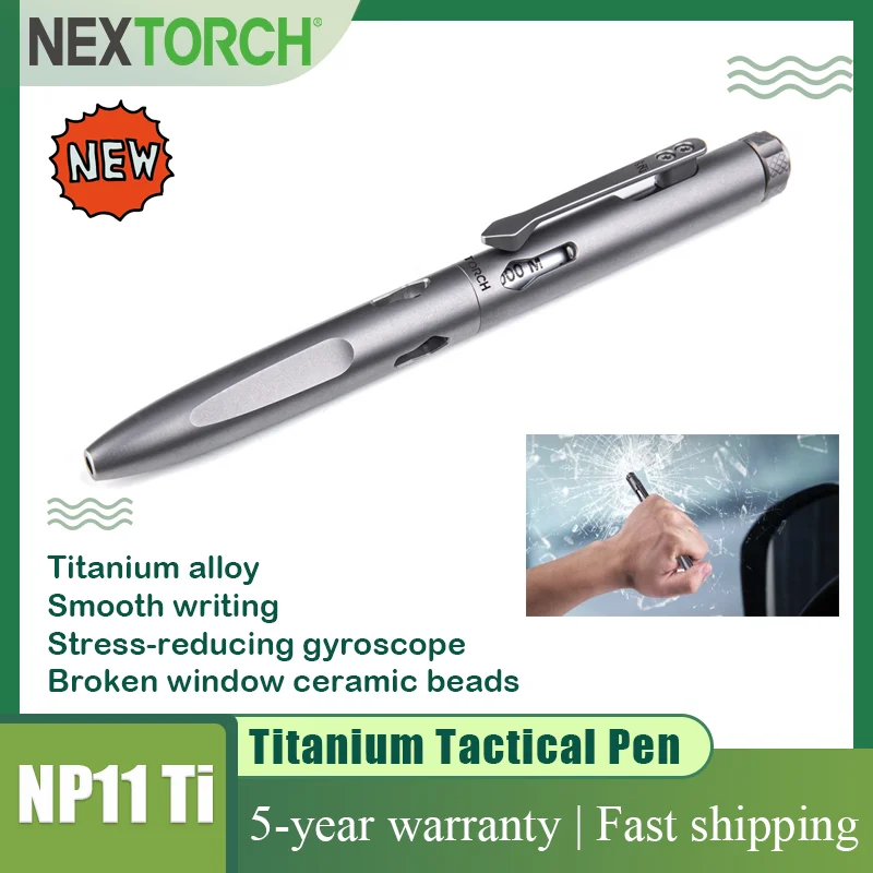 NEXTORCH-EDC-Tool-Pen-NP11-Ti-Titanium-Tactical-Pen-Self-Defense-Pen ...