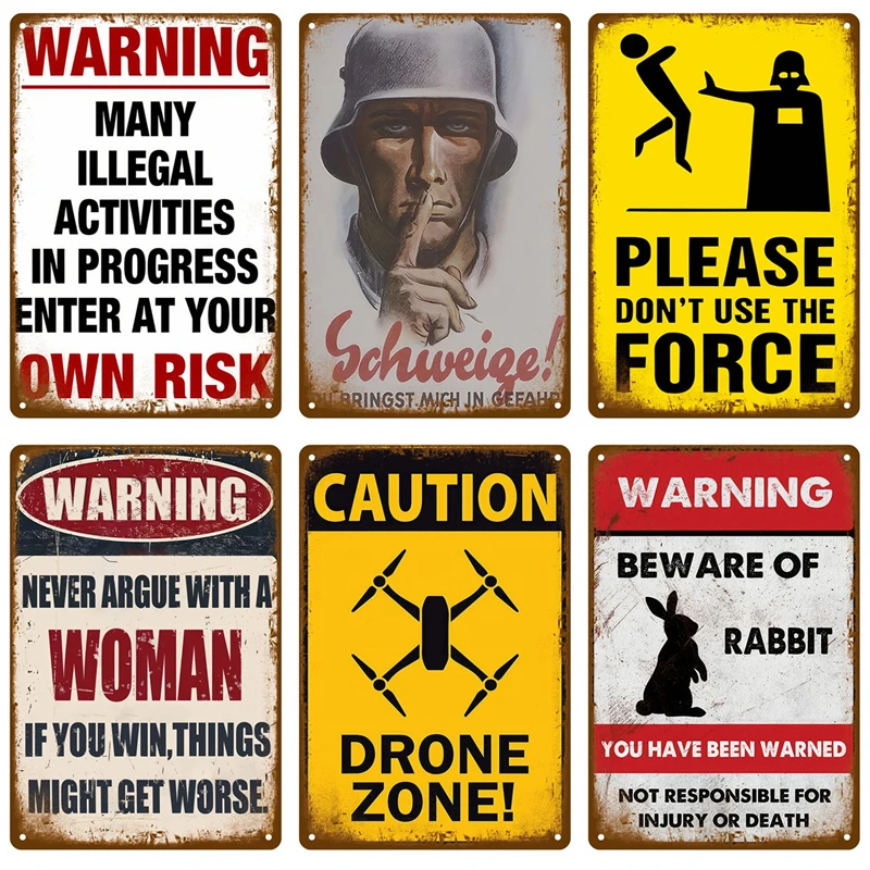 Rustic Tin Sign For Bar Garage Man Cave BISON CR Metal Tin Sign ...