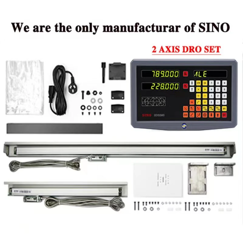 SINO 2/3 Axis DRO Set Kit de Readout Digital com Régua Grating Escala Linear Codificador Linear ...