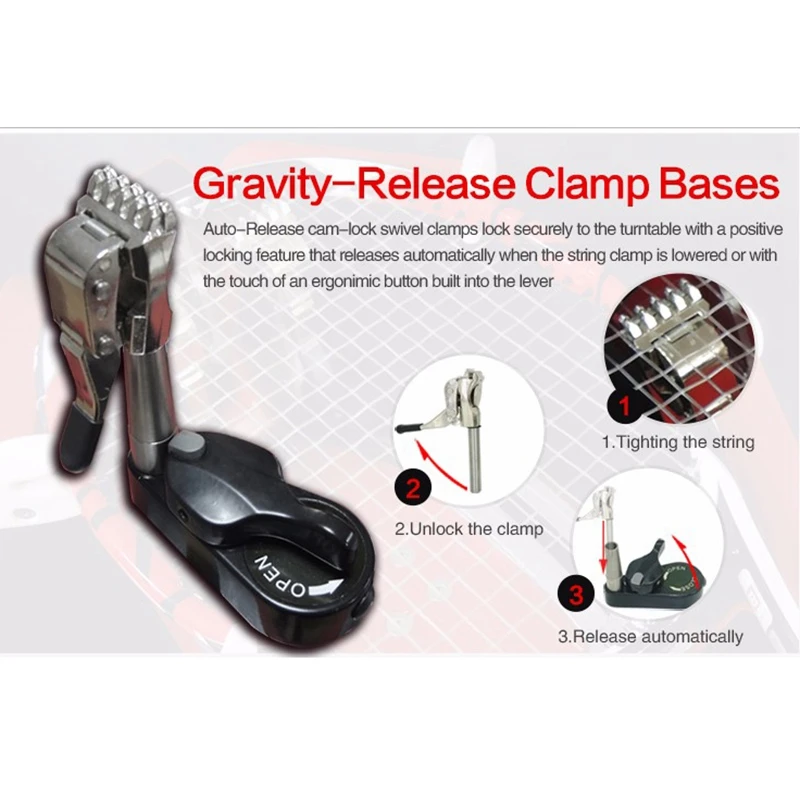 Top 1PC Stringing Machine Tools-Gravity-Release Basic Clamp Tennis ...