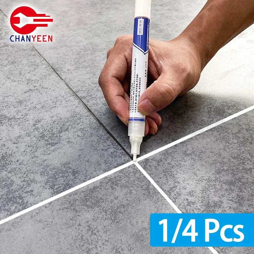 1-4Pcs-Waterproof-White-Wall-Tile-Marker-Pen-Grout-Restorer-Gap-Repair ...