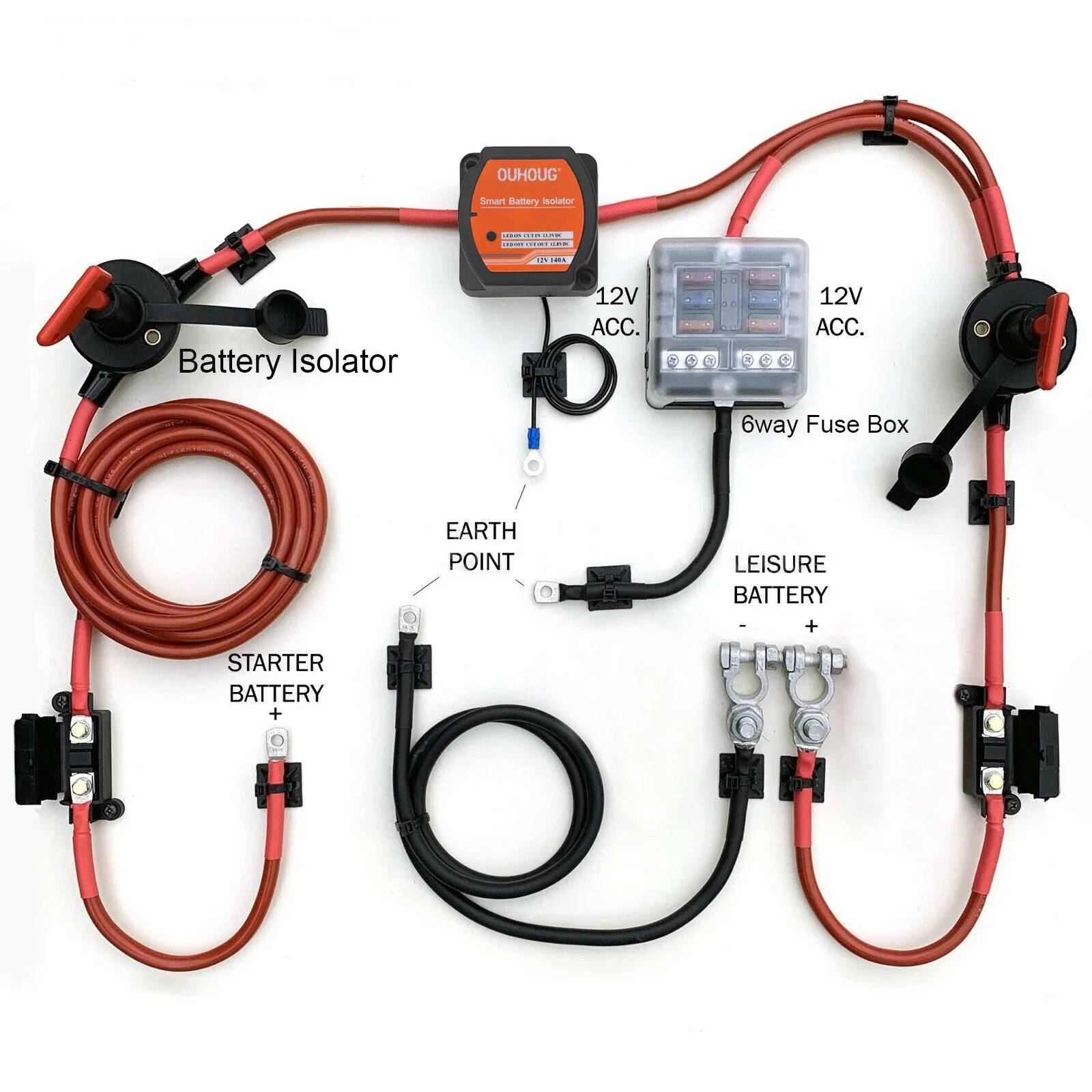 3M-5M-7M-Split-Lading-Relais-Kits-Klaar-Gemaakte-Leads-12V-140a ...