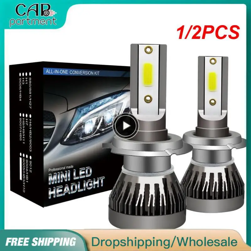 1-2PCS-x-H7-LED-Headlight-Conversion-Kit-COB-Bulb-120W-26000LM-White ...