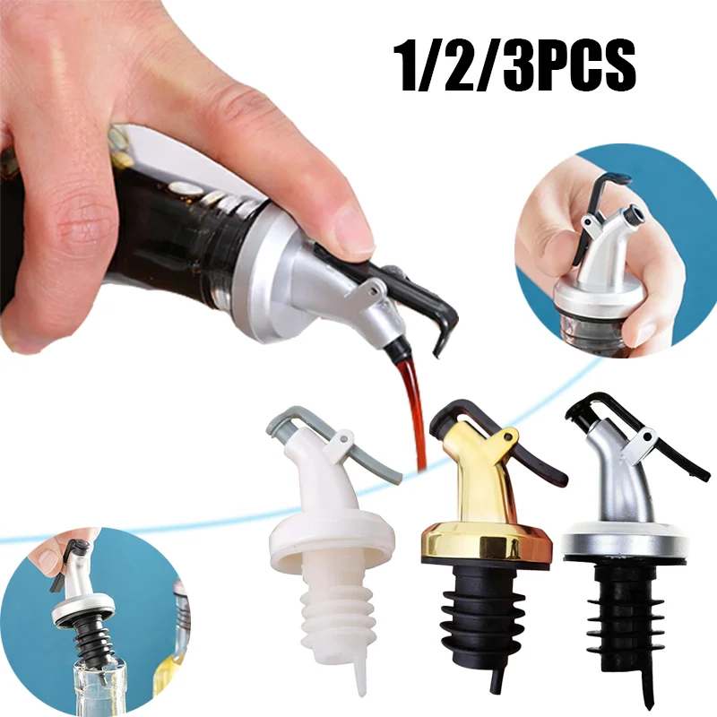 1-3PCS-Oil-Bottle-Stopper-Dispenser-Sprayer-Lock-Wine-Pourer-Sauce ...