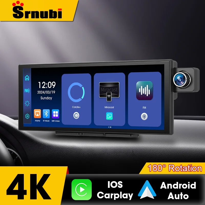 11-26-Inch-Wireless-Carplay-Android-Auto-Dash-Cam-Car-DVR-Touch-Screen ...