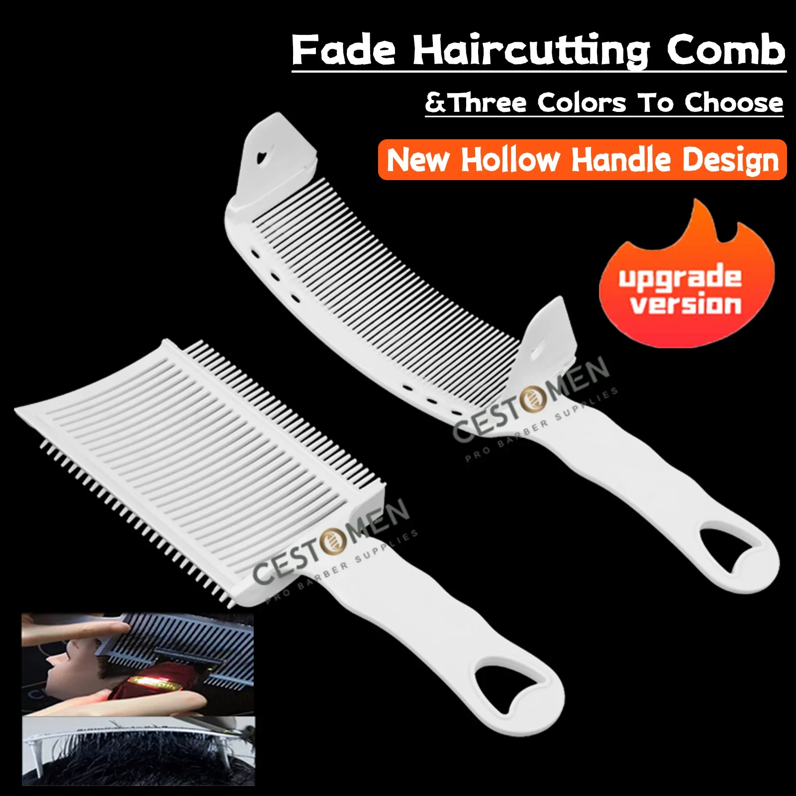Profissional-resistente-ao-calor-Fade-Combs-barbeiro-Clipper-Blending ...