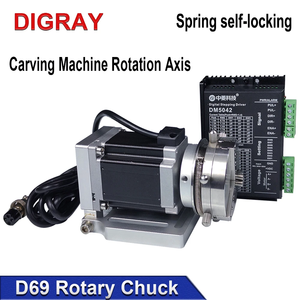 DIGRAY-D69-CNC-Router-Laser-Marking-Machine-Rotary-Axis-Chuck-for-Ring ...