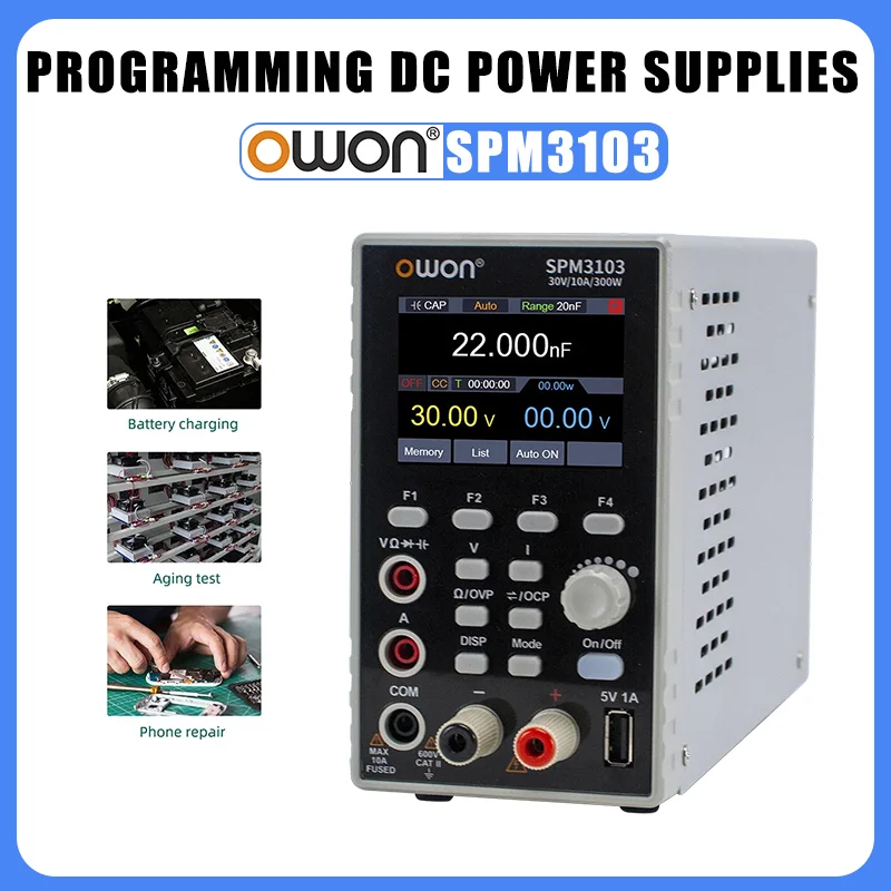 OWON-SPM3103-SPM6103-Programmable-Lab-Power-Supply-Multimeter-Regulated-Power-Supply-300W-150W ...