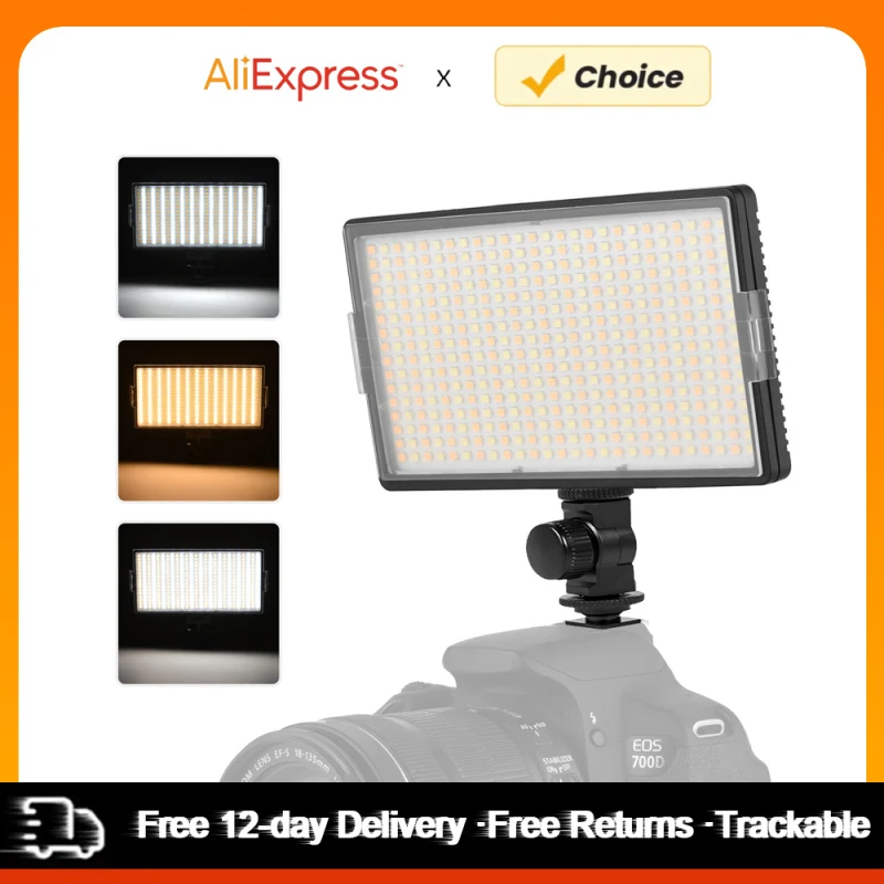 LED-416-LED-Video-Light-Professional-On-Camera-Photography-Light-Panel ...