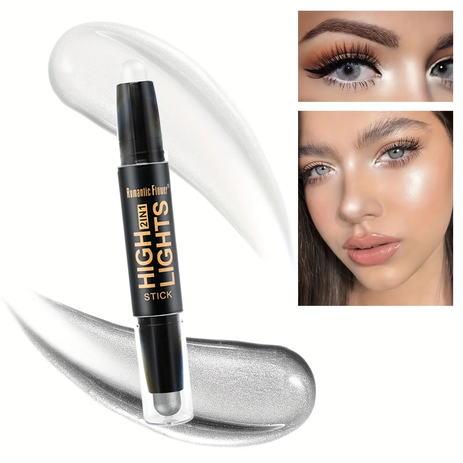 Double-ended-bright-white-silkworm-highlighter-long-lasting-waterproof ...