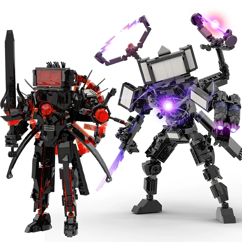 Skibidi Toilet Titan Speakeman, TV Man, Cameraman Building Blocks Set ...