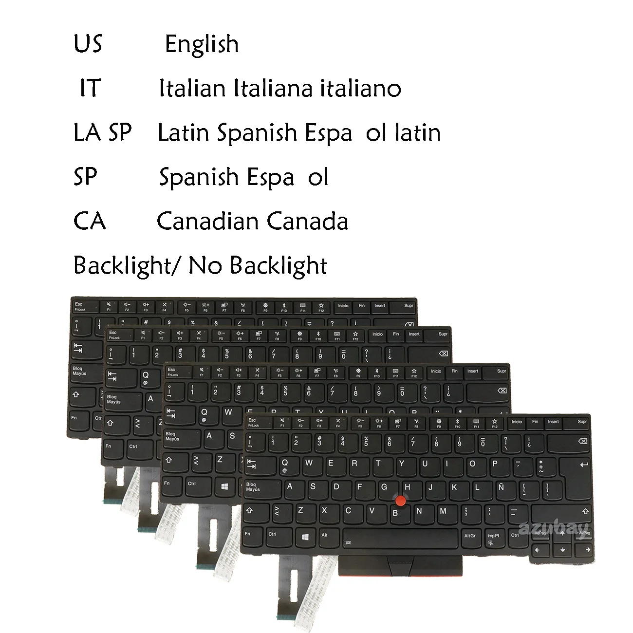 US Italian LA Latin Spanish Canadian Keyboard For Lenovo Thinkpad ...
