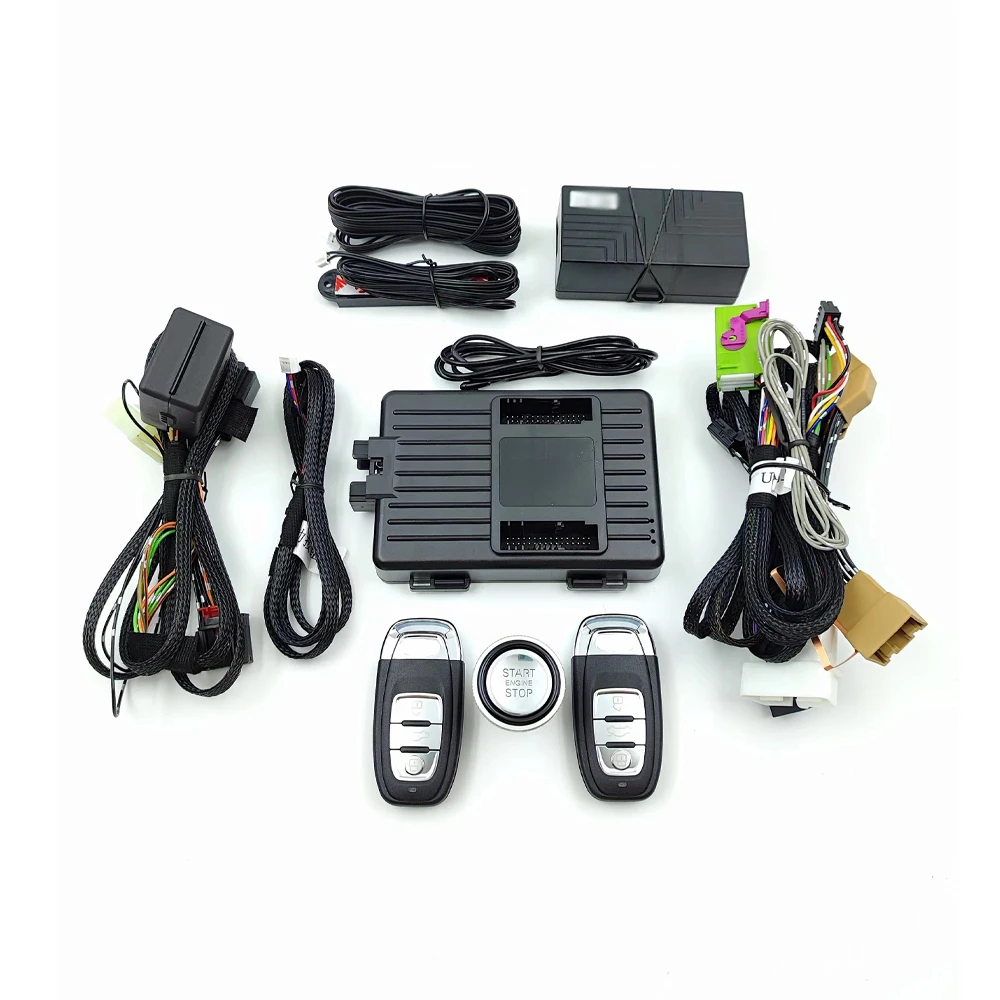 For Audi A4 Q5 2008 2014 Without Push Button Add Push Start Remote Start System Keyless Entry System and Mobiephone APP Control AliExpress
