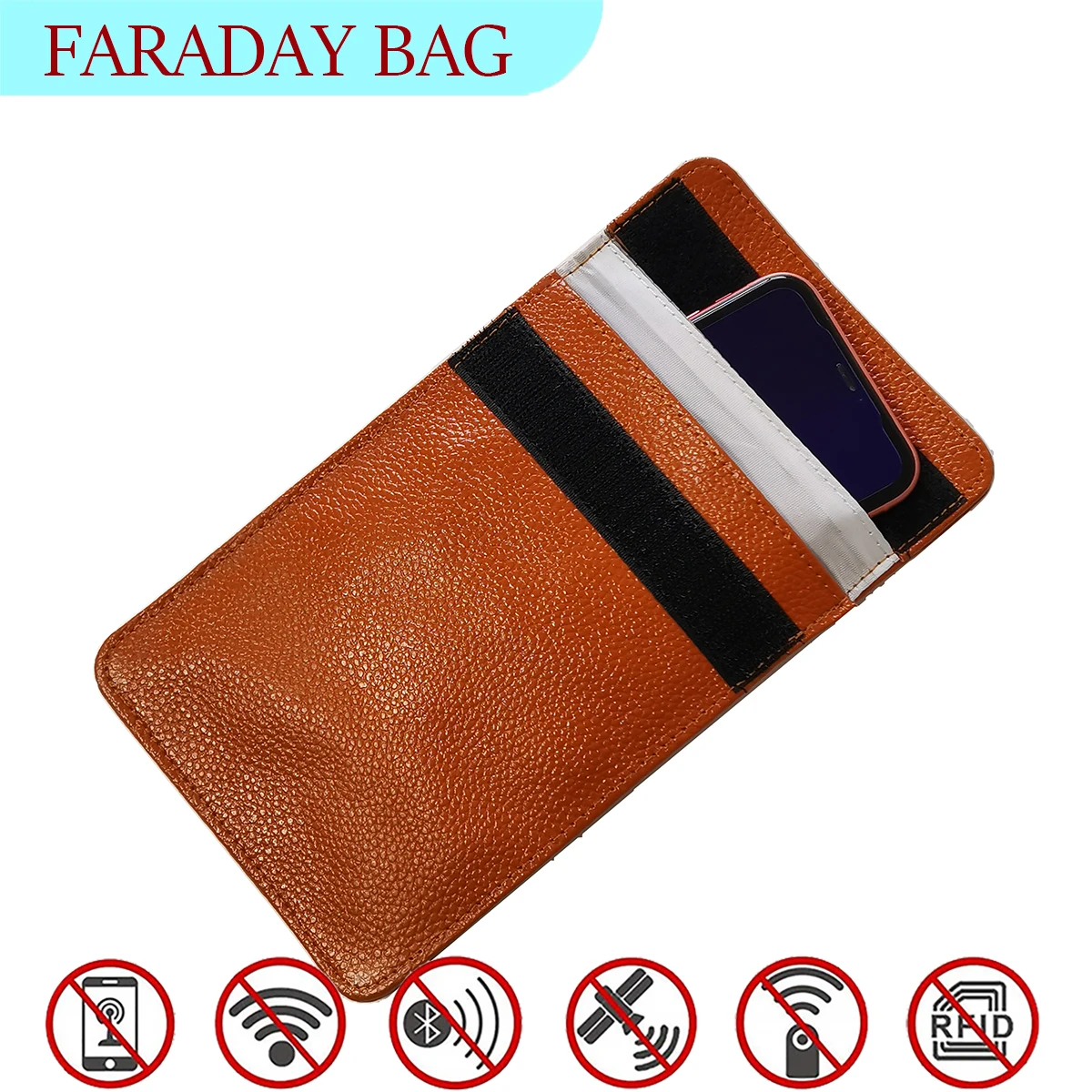 EMP-Protection-Faraday-Bag-Shield-RF-RFID-Genuine-Leather-Phone-Cover ...
