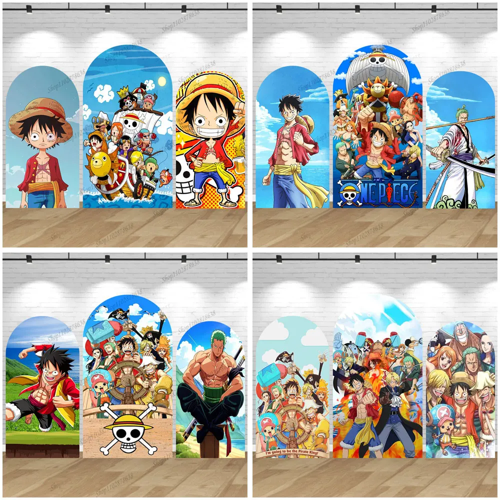One Piece Arch Background Cover Banner Boys Birthday Party Photography ...