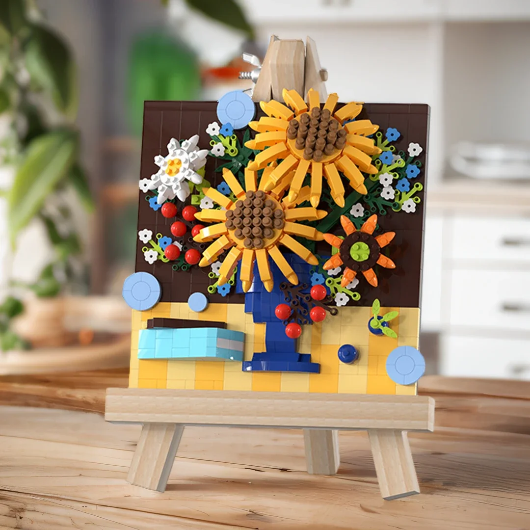 Mini-Building-Block-Sets-Flowers-Block-Painting-Girl-Building-Blocks ...