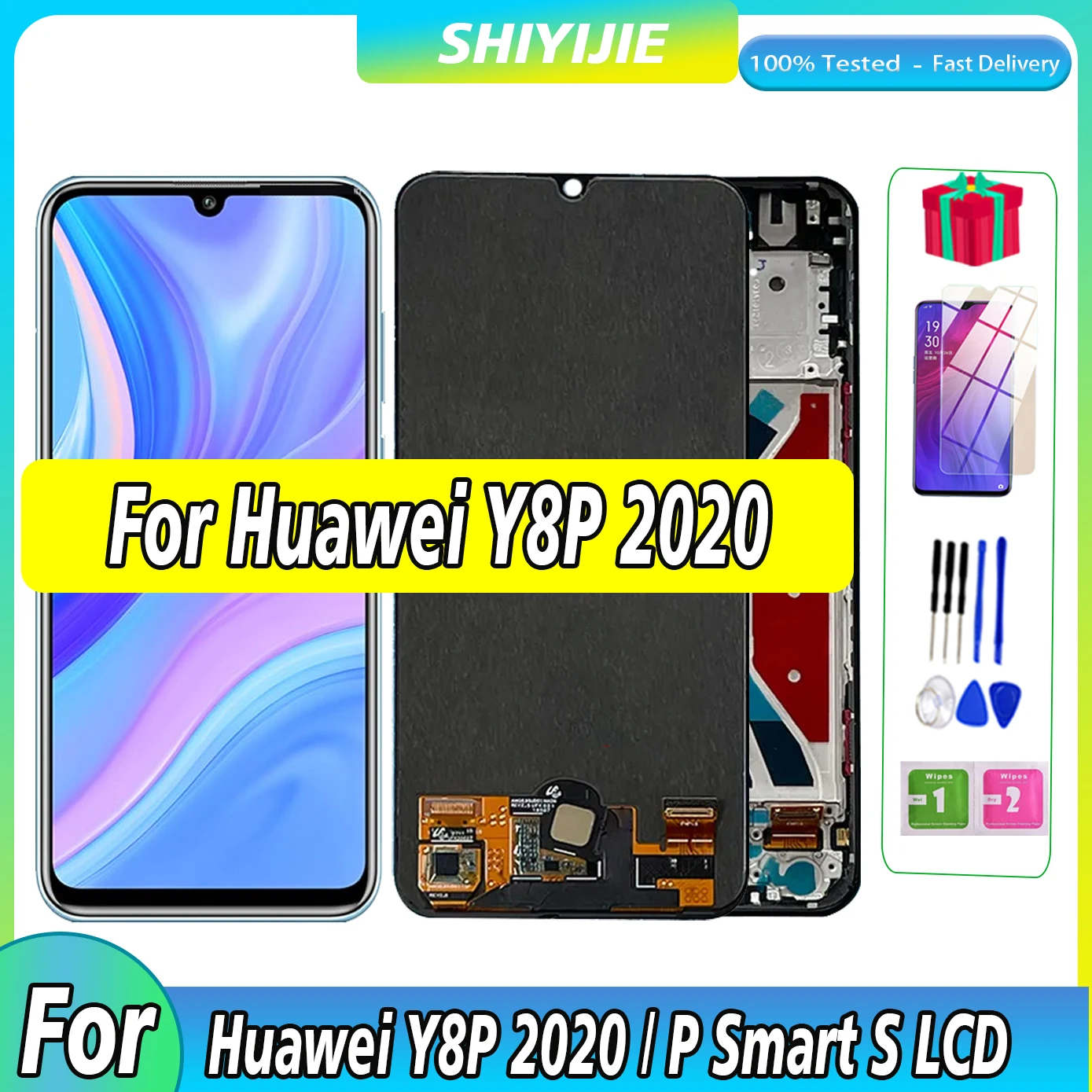 100-Tested-For-Huawei-Y8p-2020-AQM-LX1-P-Smart-S-LCD-Display-for-Huawei ...