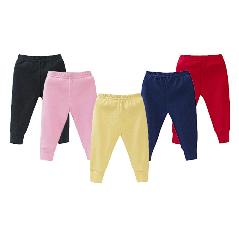 Newborn Baby Boys Girls Pants Solid Color Unisex Baby Toddler Cotton ...