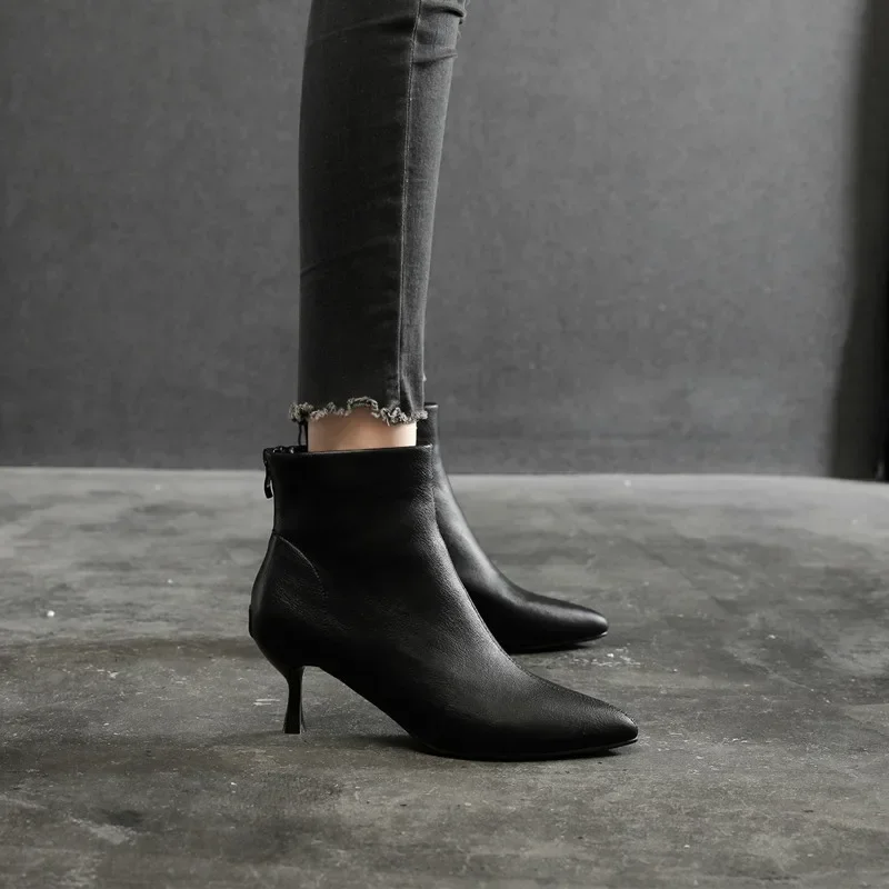 Small-Size-31-32-43-Autumn-Sexy-Women-s-Ankle-Boots-High-Heels-Pointed ...