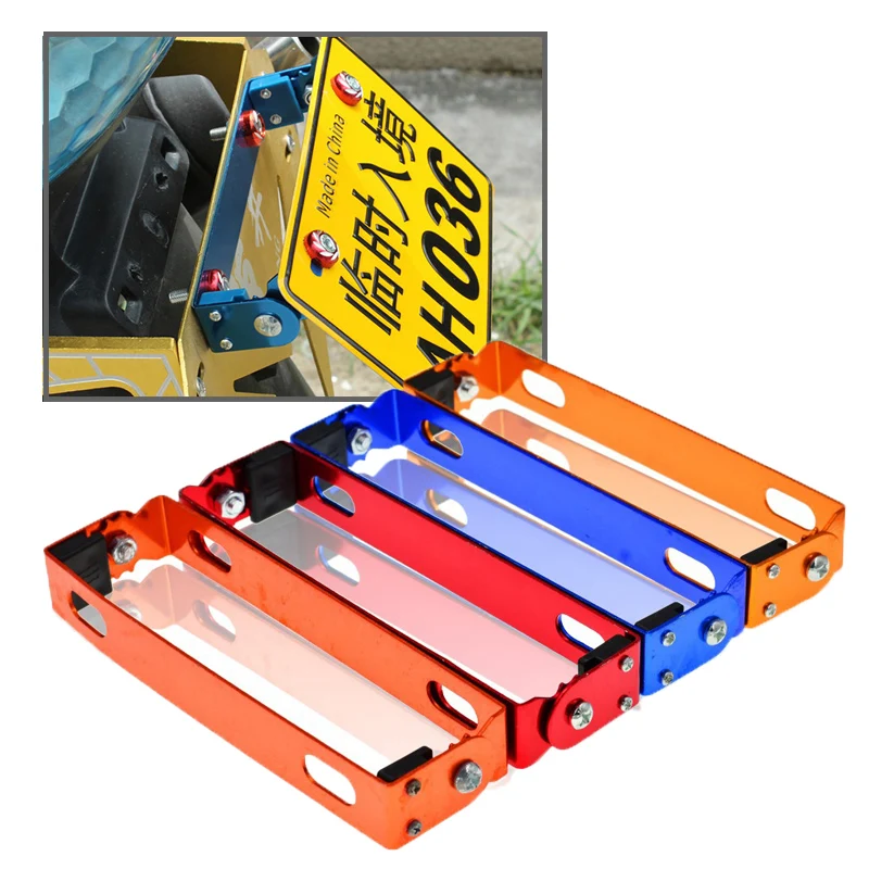 Motorcycle-Car-License-Plate-Frame-Universal-Aluminum-Power-Racing-Auto ...