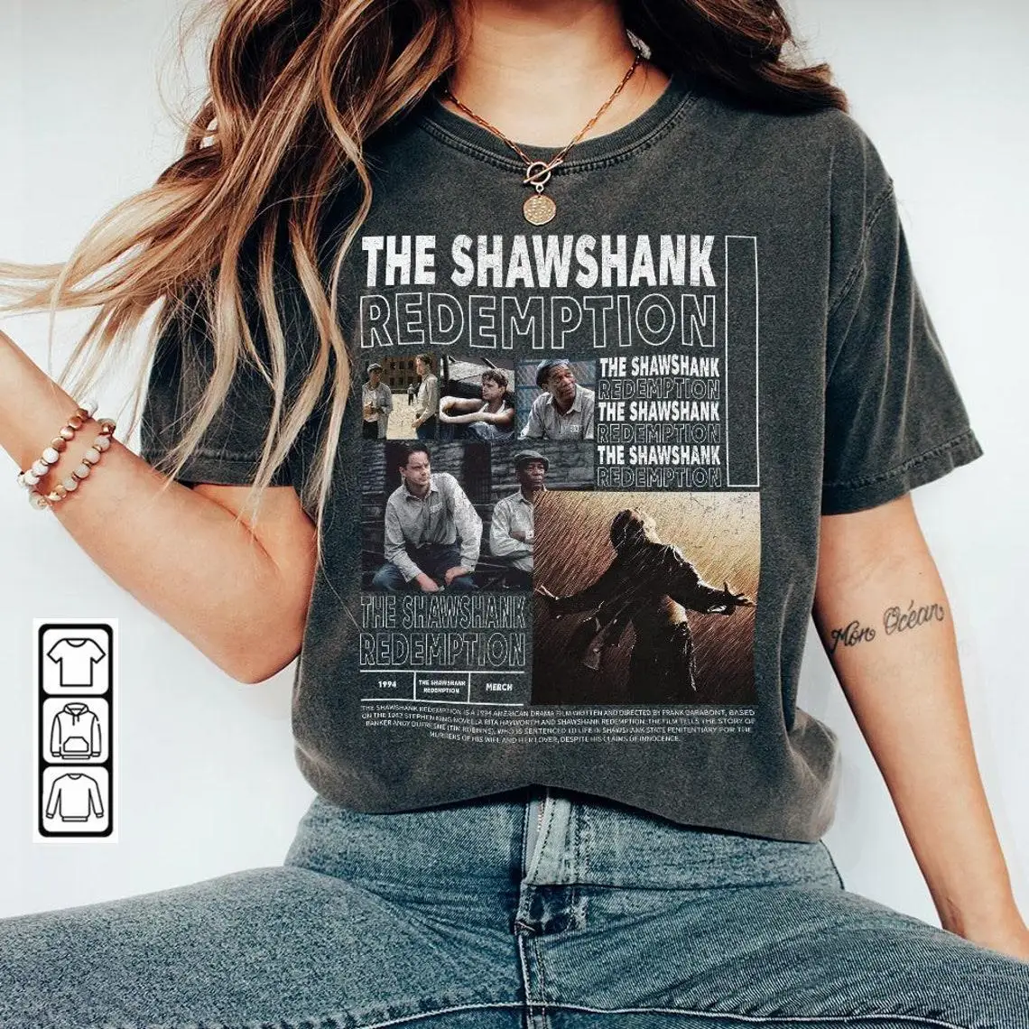 The-Shawshank-Redemption-Merch-Movie-Shirt-Movie-90s-Retro-Vintage ...