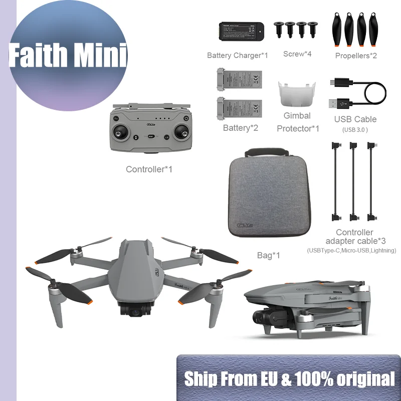 Faith-Mini-250g-GPS-Drone-4K-Profesional-HD-Camera-3-Axis-Gimbal-RC ...