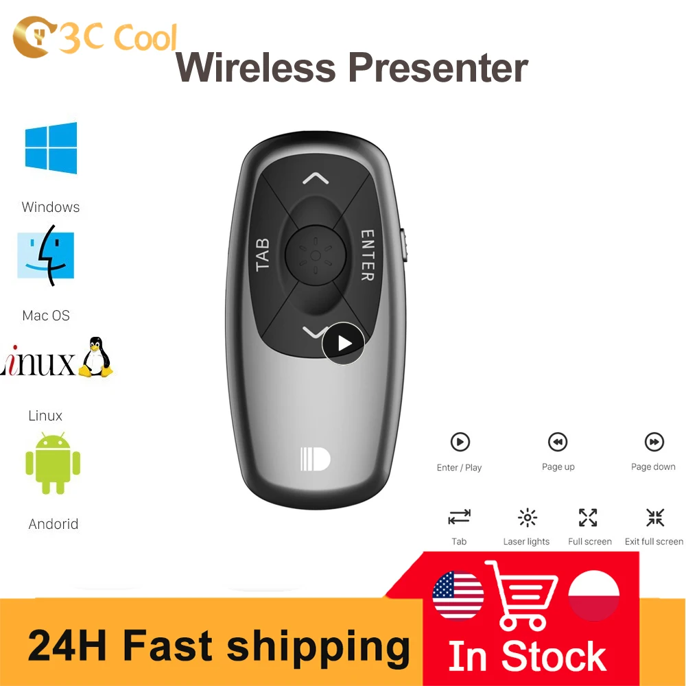 Rf-Wireless-Presenter-Ppt-Pointer-Remote-Control-Pen-Auto-Sleep-Laser ...