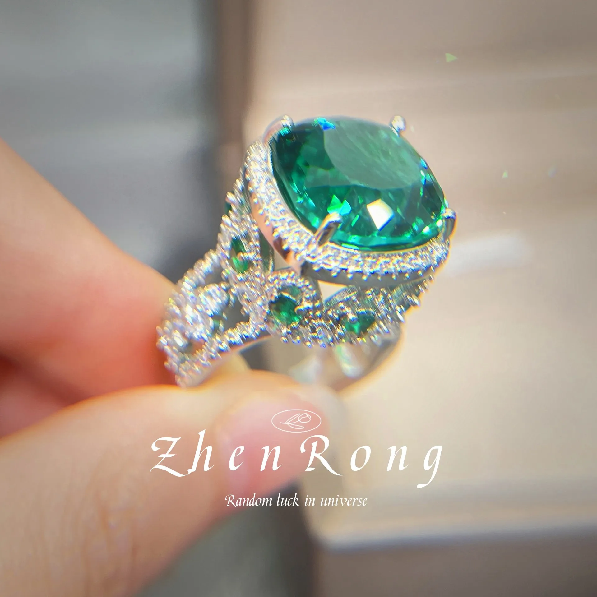Natural-Bauxite-Ring-Real-18k-Gold-Rings-for-Women-Full-Diamond-Wedding ...